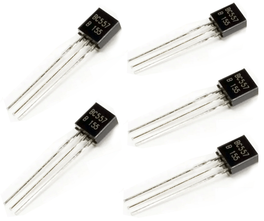 PNP Transistor BC557 -100mA -45V TO-92 Transistor